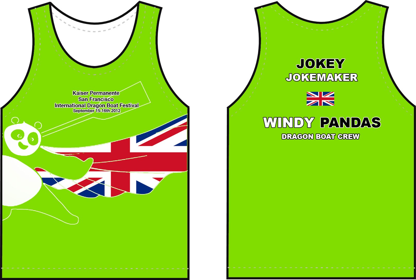 International Tee Shirt Designs - Windy Pandas