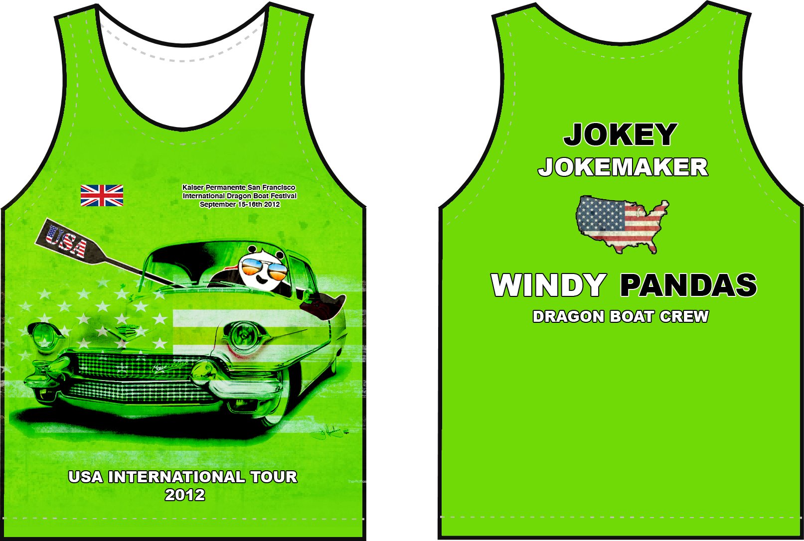 International Tee Shirt Designs - Windy Pandas