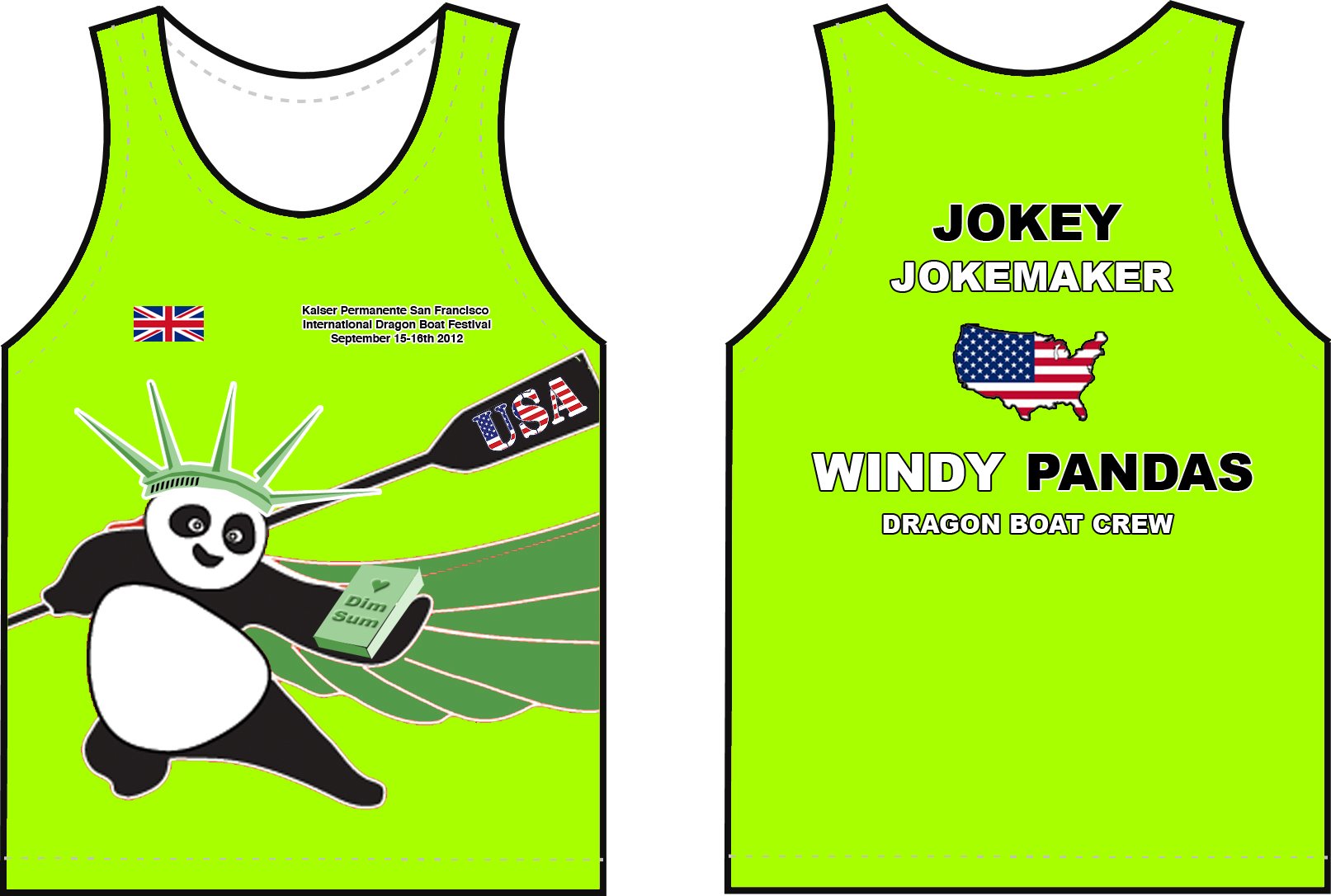International Tee Shirt Designs - Windy Pandas